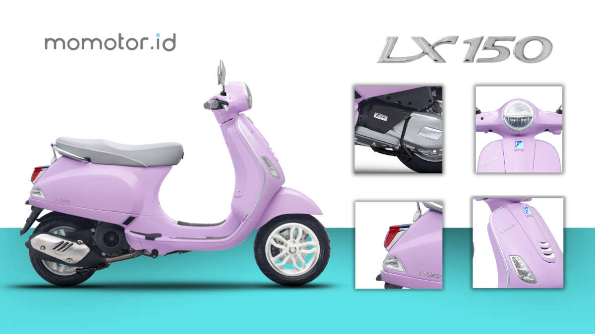 Vespa Warna Lilac! Ini Spesifikasi Upgrade Performa Vespa LX